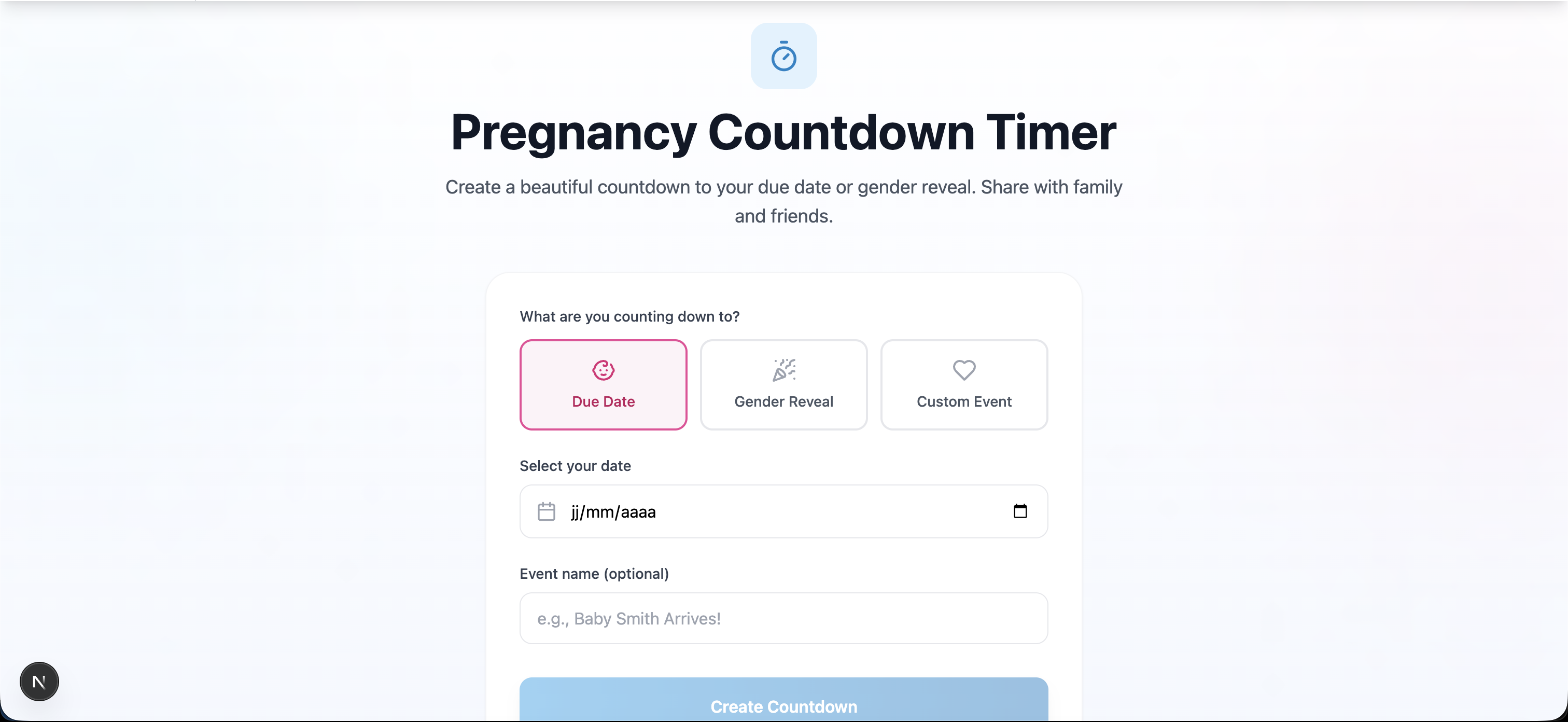Pregnancy Countdown Timer: Share the Excitement with Family & Friends ...